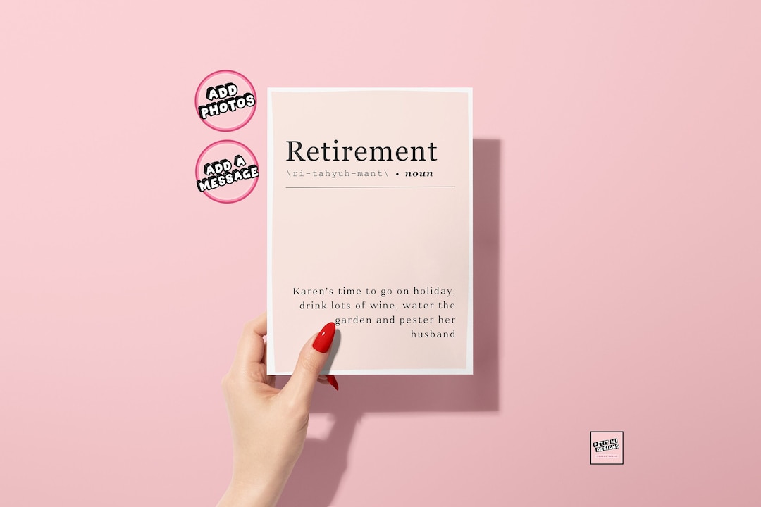 Retirement Card for Work Friend |farewell Card for Colleague|pension ...
