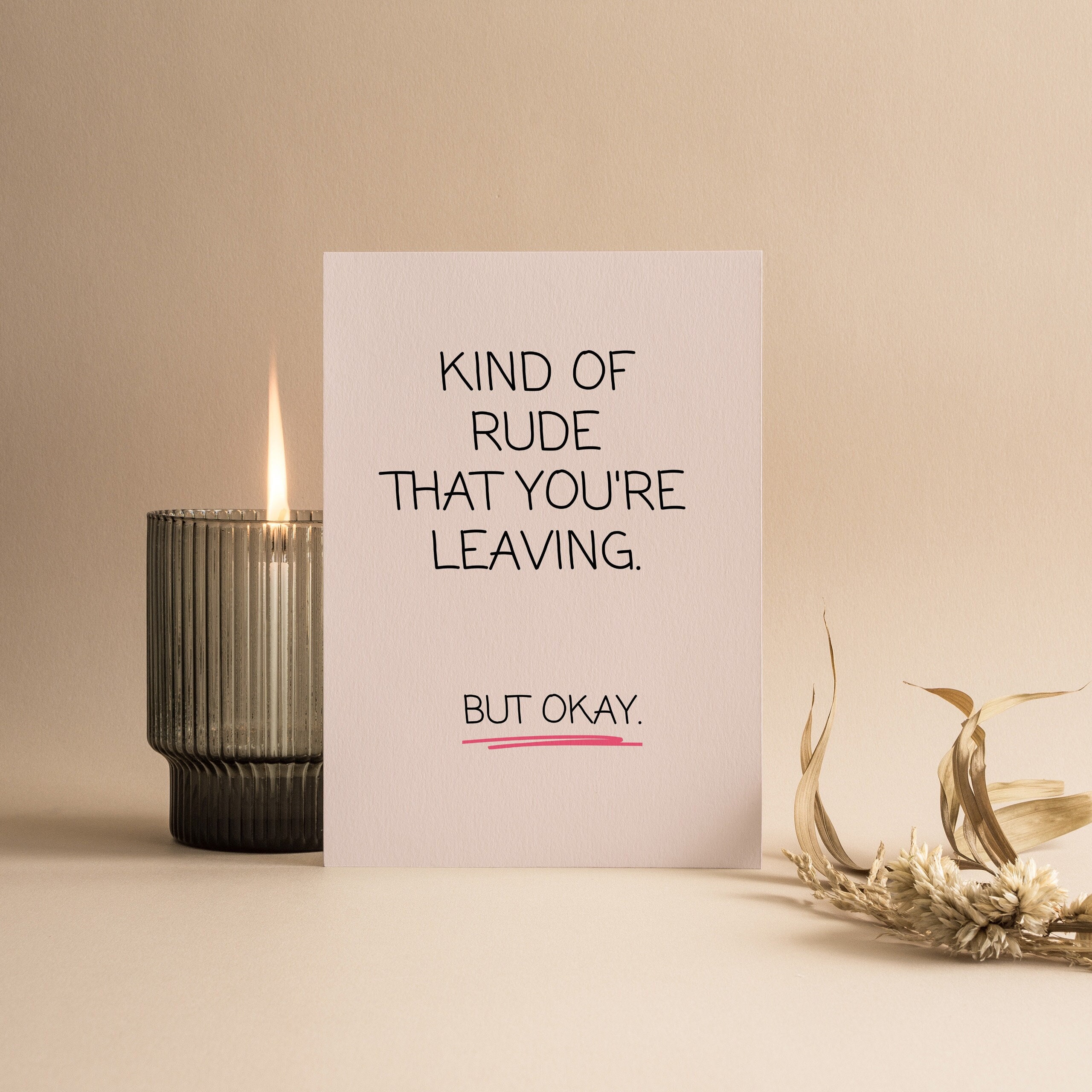 Rude Goodbye Card Pun Card Farewell Day Card for Boyfriend - Etsy Australia
