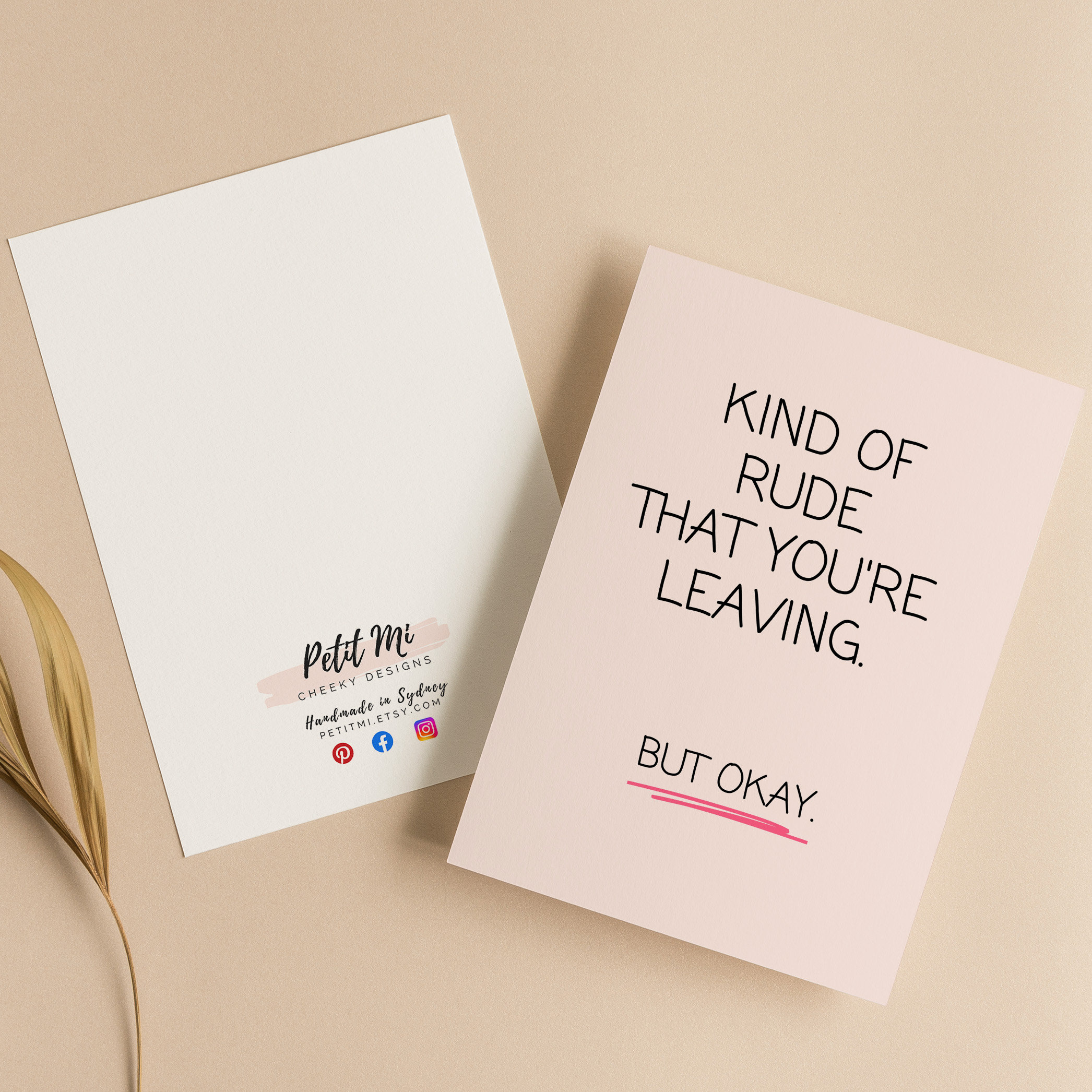 Rude Goodbye Card Pun Card Farewell Day Card for Boyfriend - Etsy Australia