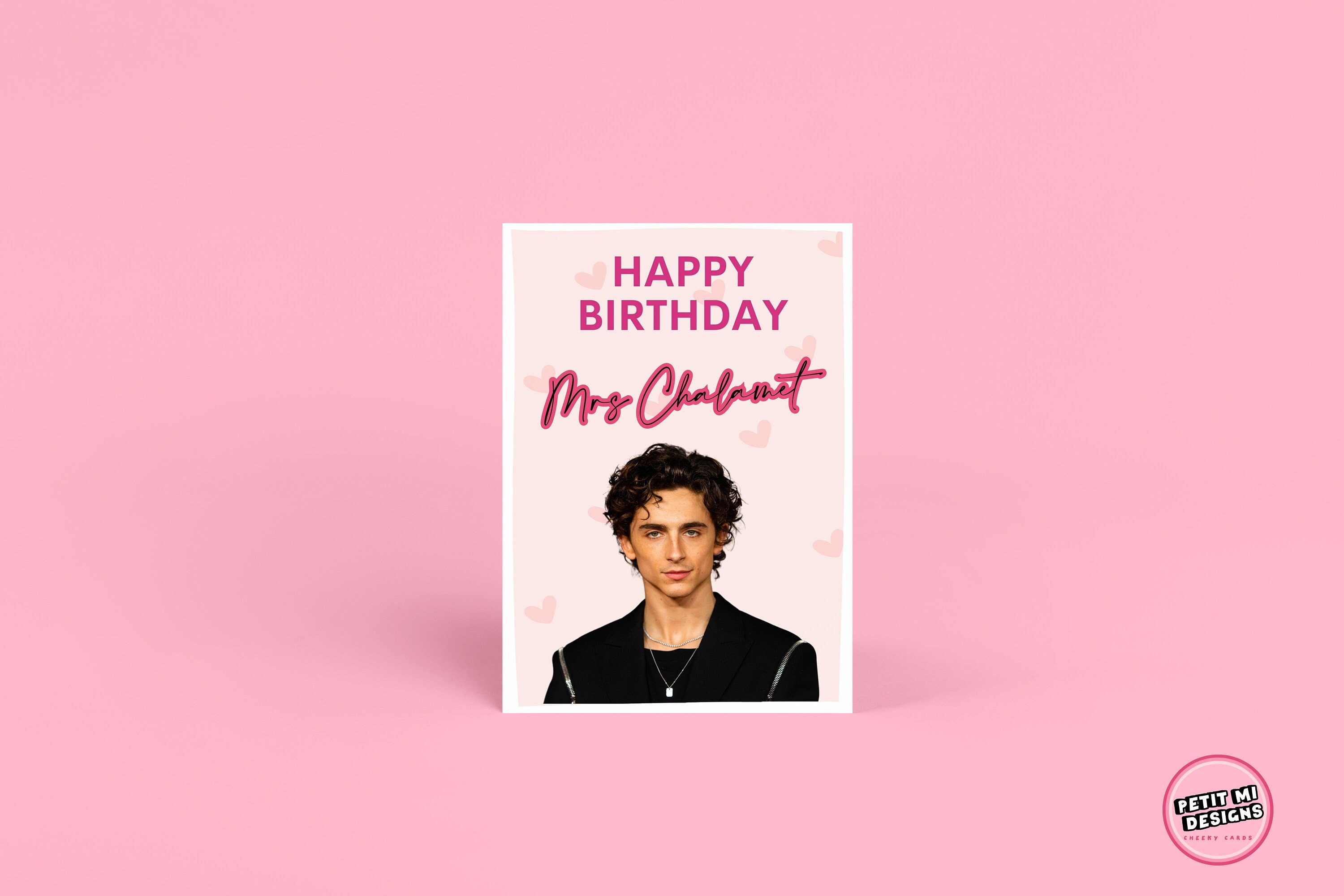 Timothee Chalamet Birthday Card |funny Birthday Card for Bestie ...