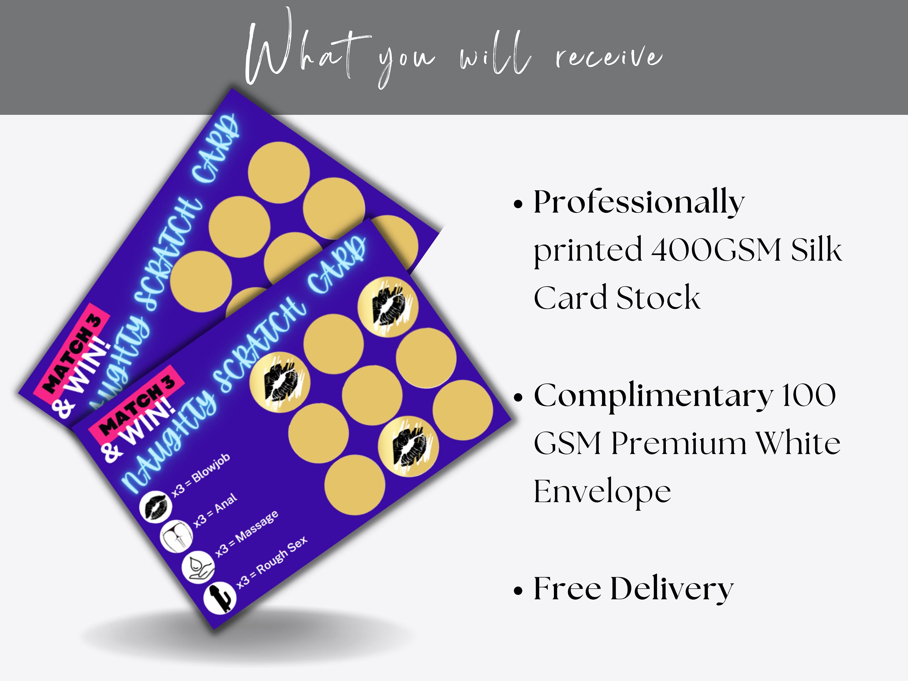 Scratch off Card for Him Gift for Husband Naughty Gift Card for ...