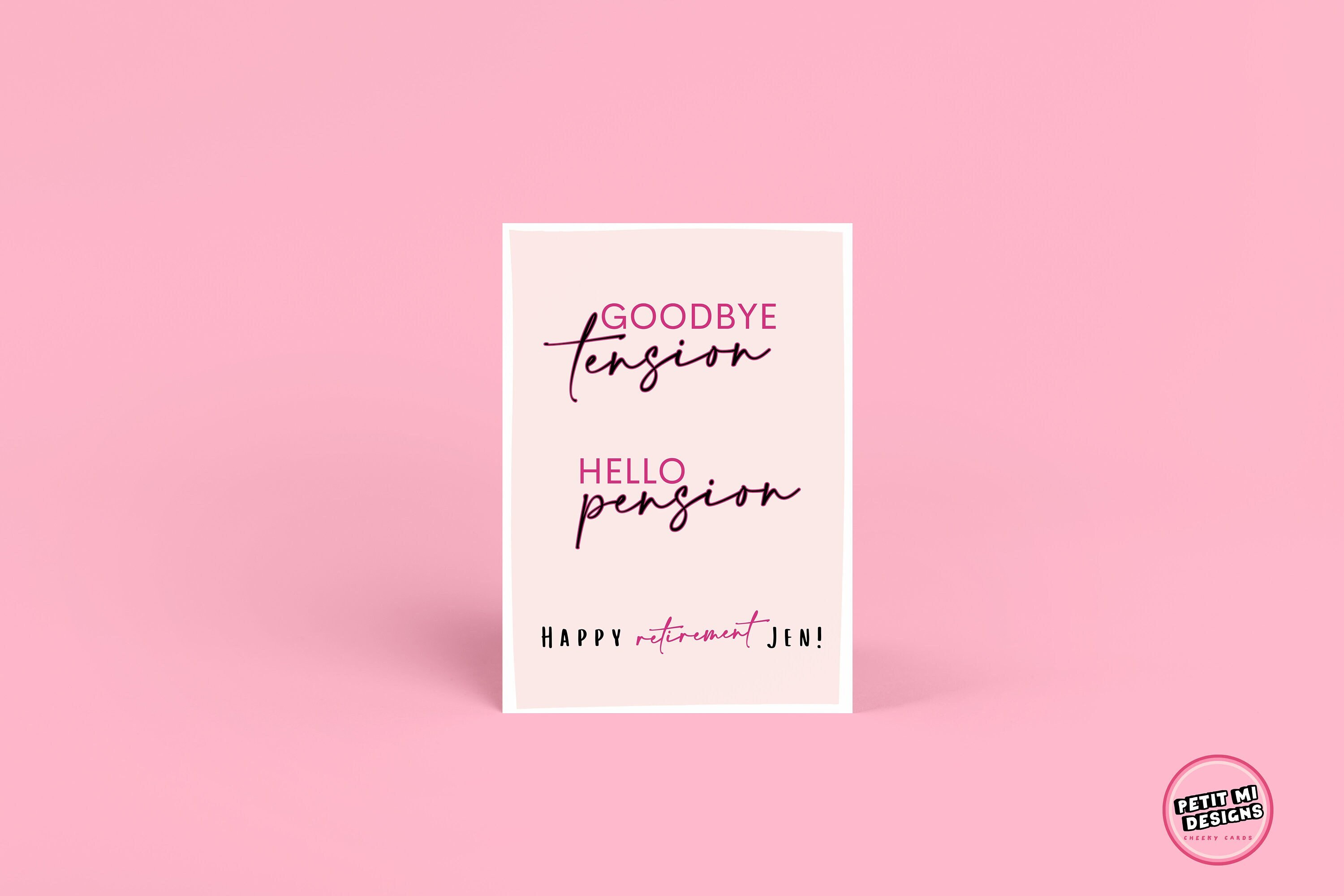 Retirement Gift Card farewell Card for Colleague Friend new - Etsy ...