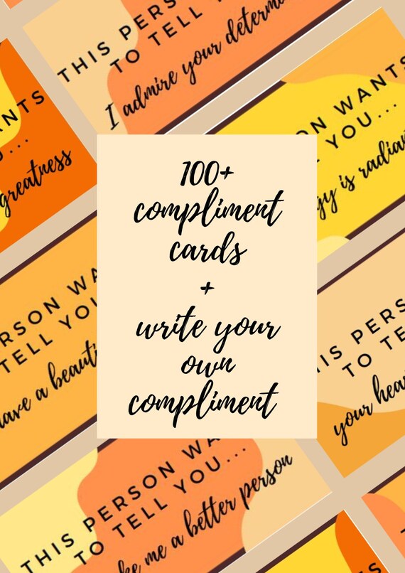 Printable Compliment Cards Positive Notes Printable - Etsy