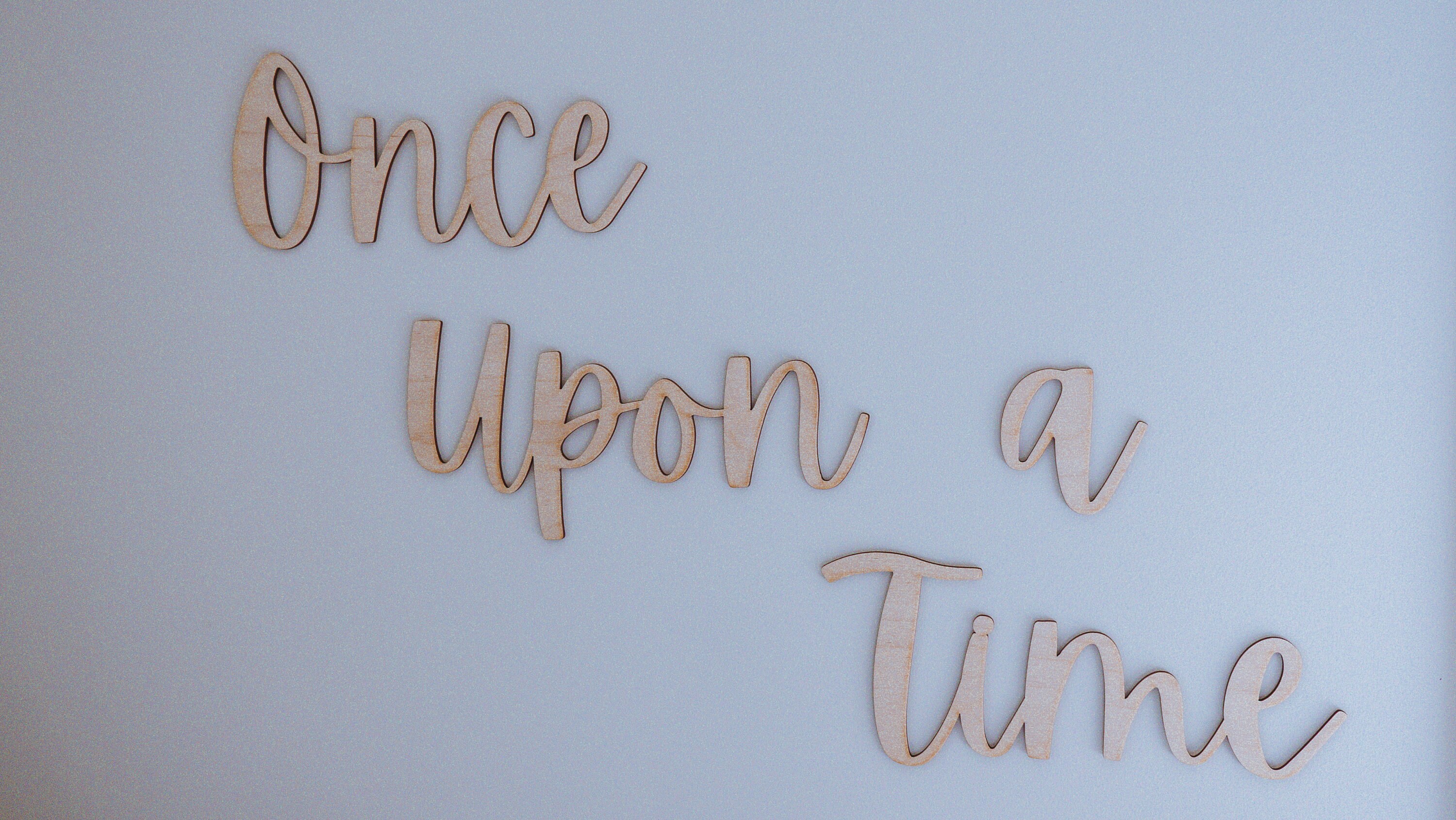 Once Upon a Time Timber Wall Hanging Wall Quote Wall - Etsy