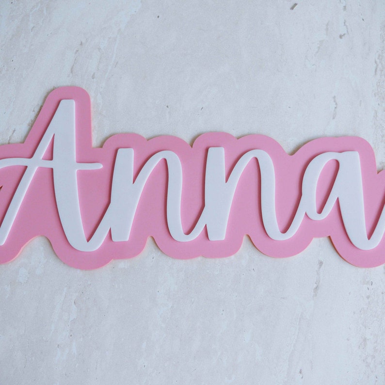 Personalised Layered Name Sign || Kids Room || Play Room || Wall Decor ...