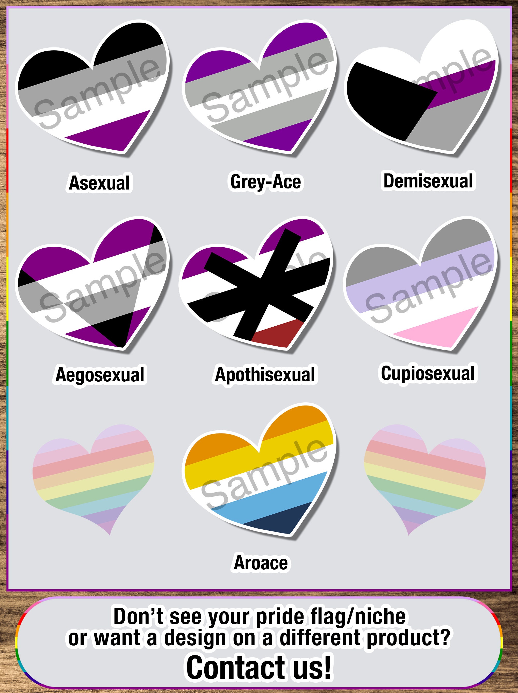 Ace Spectrum Pride: Asexual, Grey-ace, Demisexual, Ageo, Apothi, Cupio ...