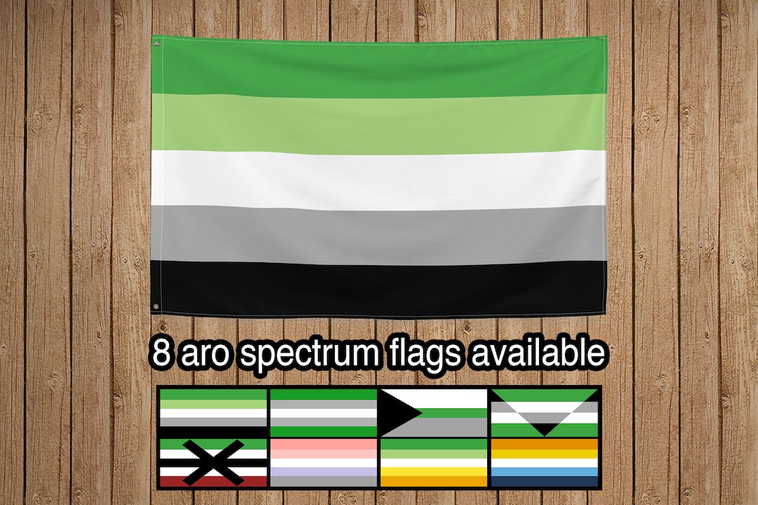 Aro Spectrum Pride Flags: Aromantic, Grey-aro, Demiromantic, Ageo, Apothi, Cupio, Aroace One ...