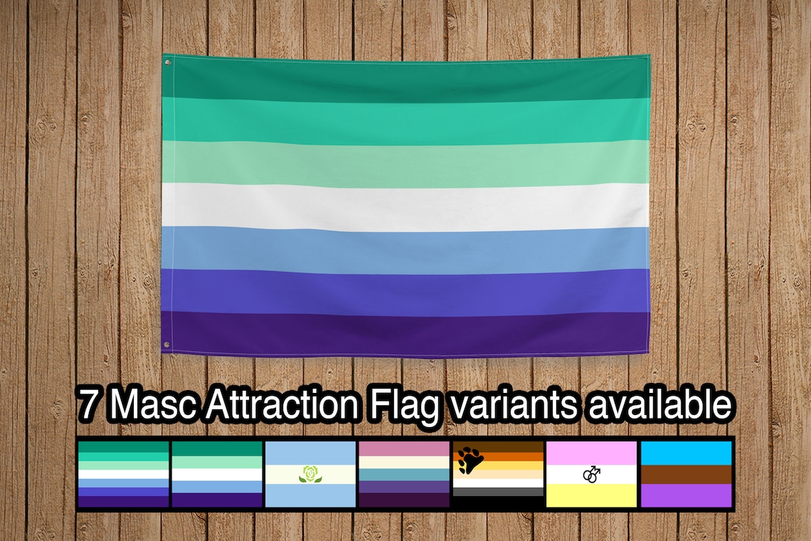 Masc Attraction Pride Flags: Gay, MLM, Bear, Twink, Achillean, Veldian ...
