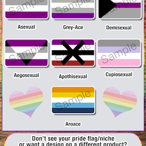 Ace Spectrum Pride Flags: Asexual, Grey-ace, Demisexual, Ageo, Apothi ...