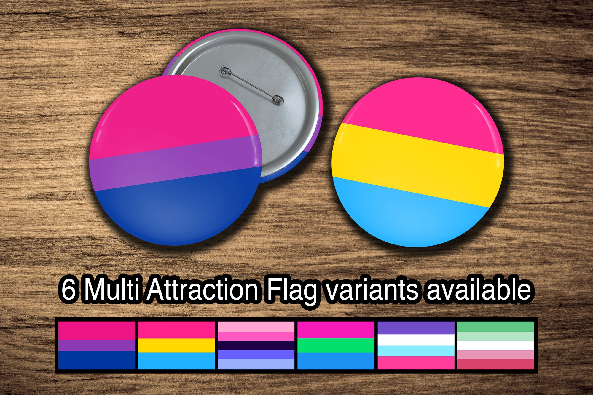 Multi Attraction Pride Flags: Bisexual, Pansexual, Omnisexual ...