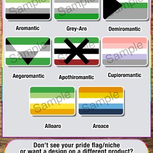 Aro Spectrum Pride Flags: Aromantic, Grey-aro, Demiromantic, Ageo ...