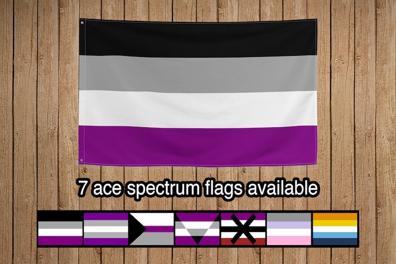 Ace Spectrum Pride Flags: Asexual, Grey-Ace, Demisexual, Ageo, Apothi ...