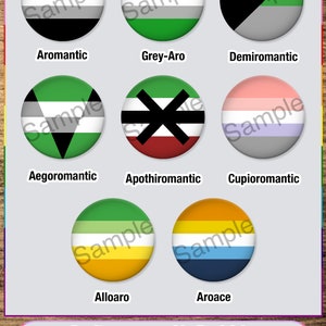 Aro Spectrum Pride Flags: Aromantic, Grey-aro, Demiromantic, Ageo ...
