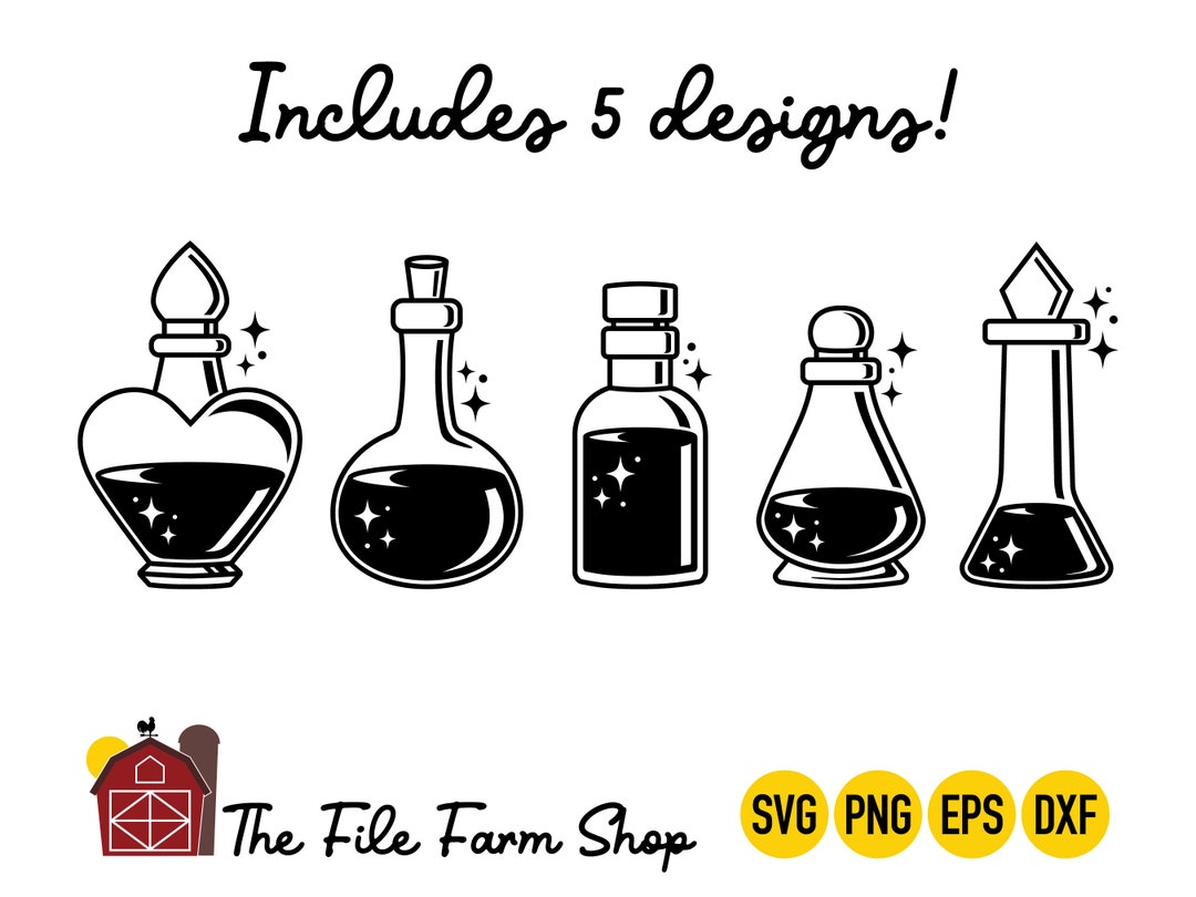 Potions SVG, Potion Bottle Svg, Witchy Svg, Witch Potions Svg, Alchemy ...