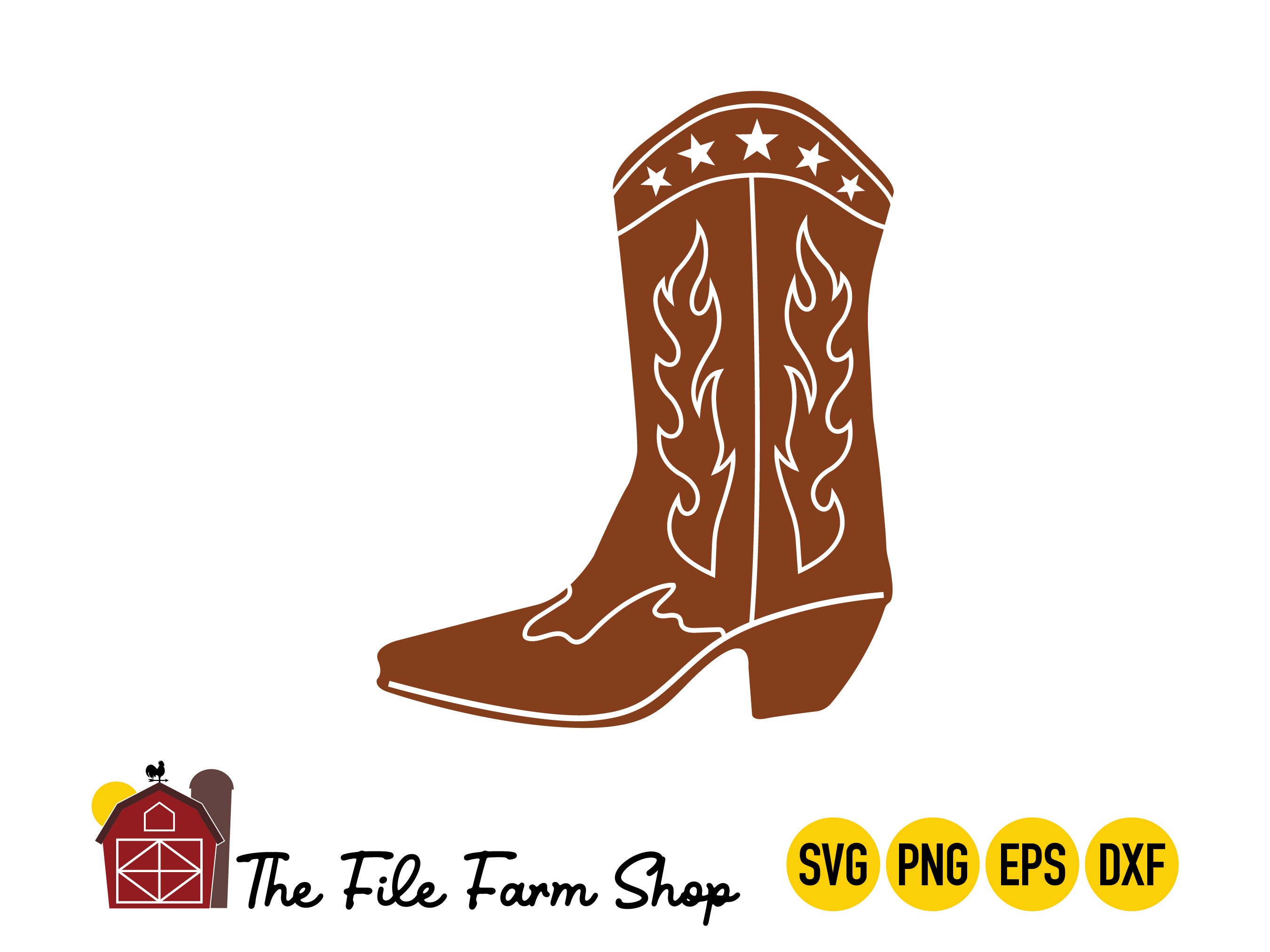 Cowboy Boot Svg, Cowboy Cut File, Western Svg, Cowgirl Boot, Rodeo Svg ...