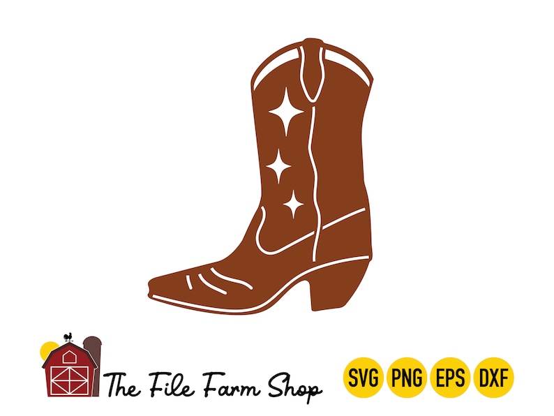 Cowboy Boot Svg, Cowboy Cut File, Western Svg, Cowgirl Boot, Rodeo Svg ...