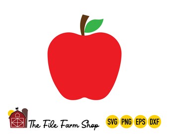 Apple Svg, Apple Clipart, Teacher Svg, School Svg, Silhouette Cut Files ...