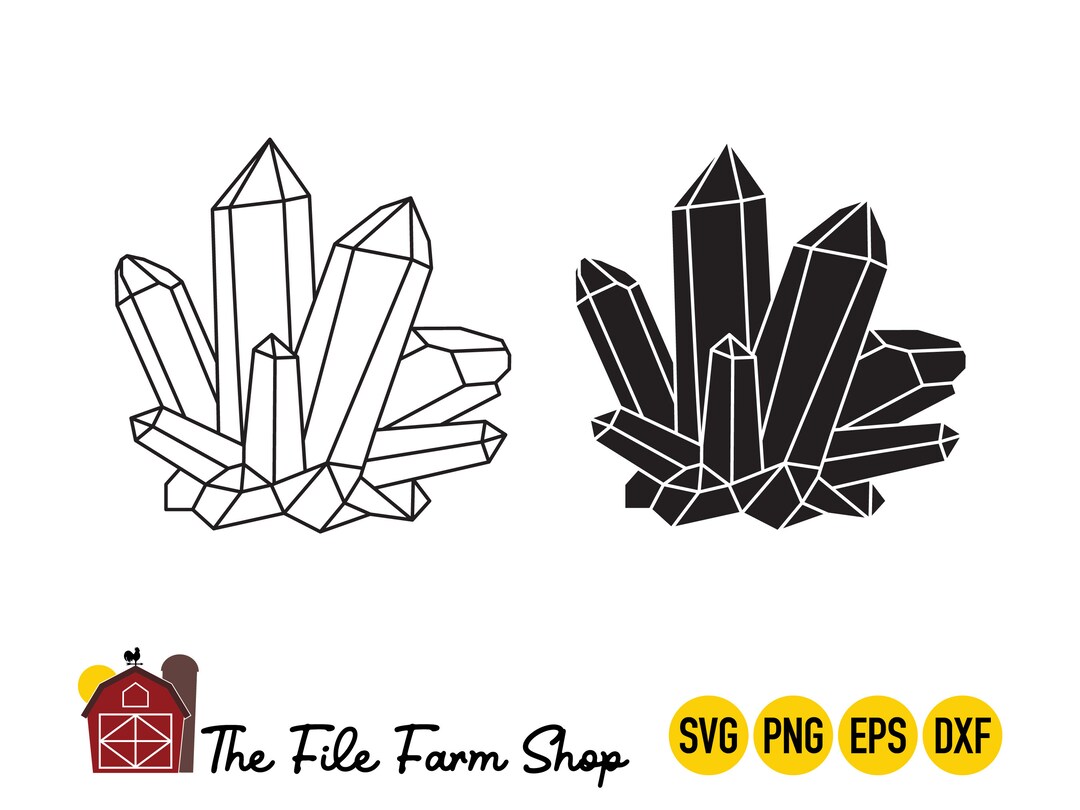 Crystal Svg, Crystal Clipart, Gems Svg, Geology Svg, Crystal Cricut ...