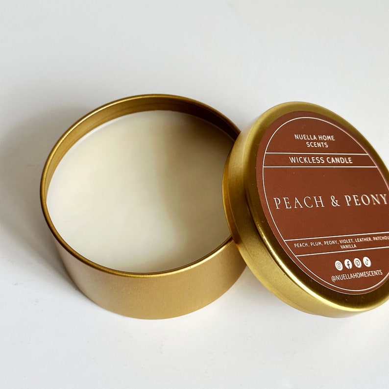 Wickless Candle 5 Oz Scented Candle Virgin Coconut Soy Wax - Etsy