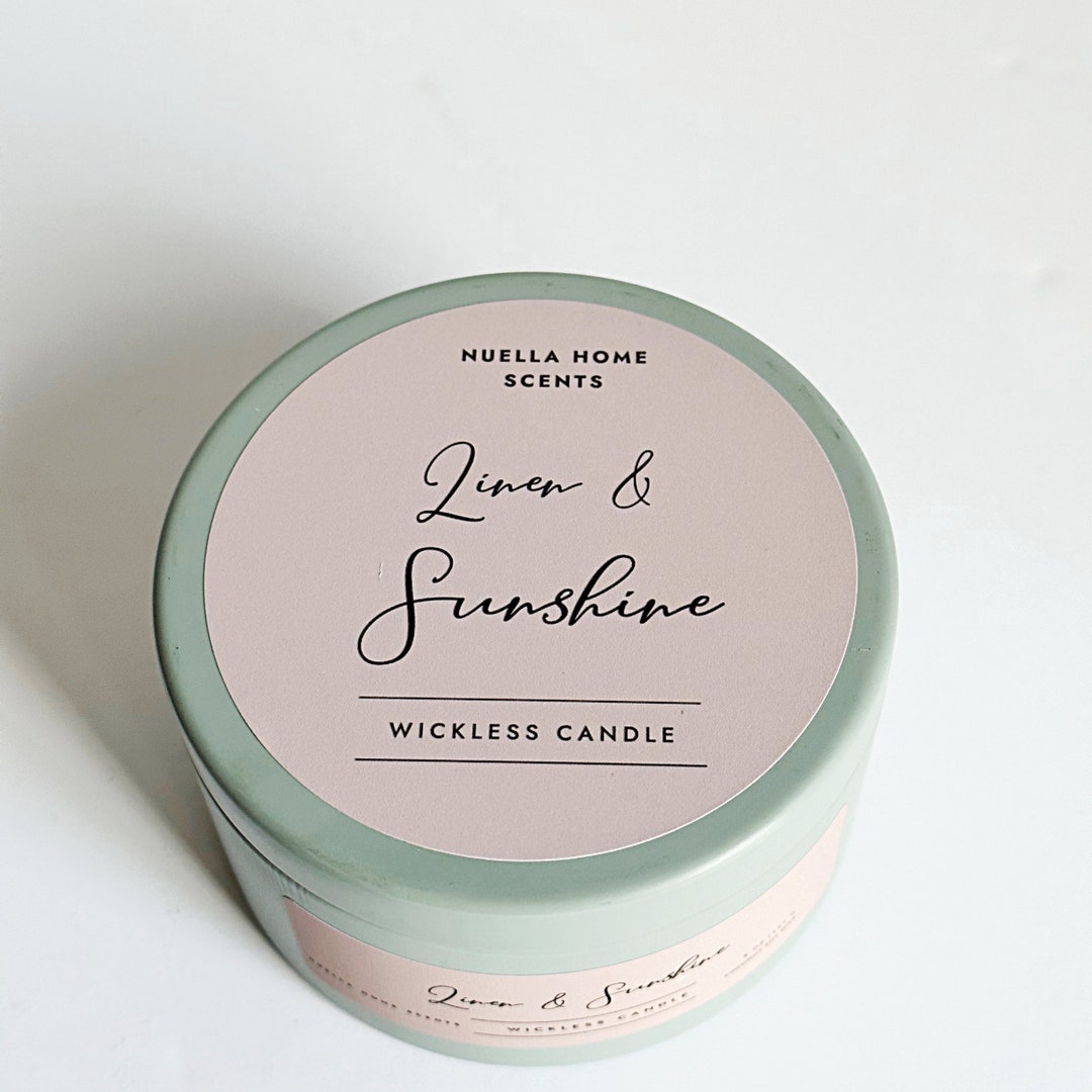 Wickless Candle 5 Oz Scented Candle Virgin Coconut Soy Wax - Etsy