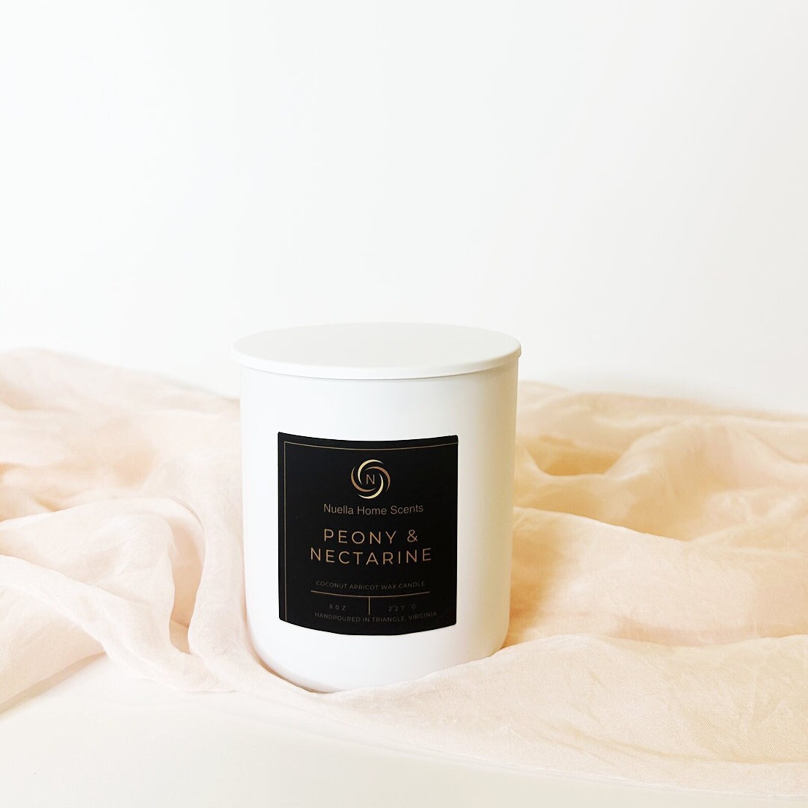 Peony and Nectarine Candle | 8 Oz | Perfect Gift for All Occasions ...