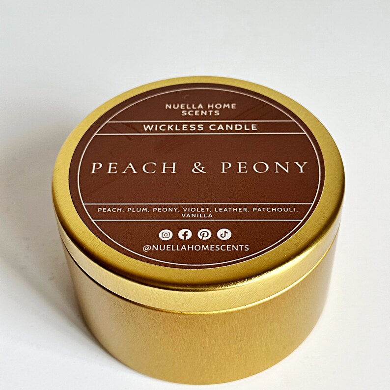 Wickless Candle 5 Oz Scented Candle Virgin Coconut Soy Wax - Etsy