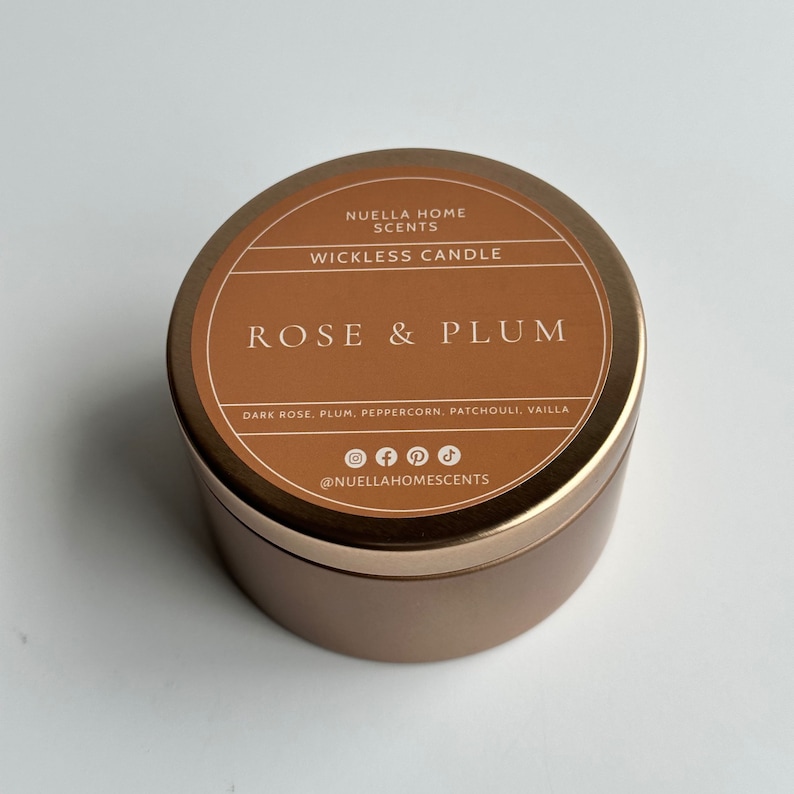 Wickless Candle 5 Oz Scented Candle Virgin Coconut Soy Wax - Etsy