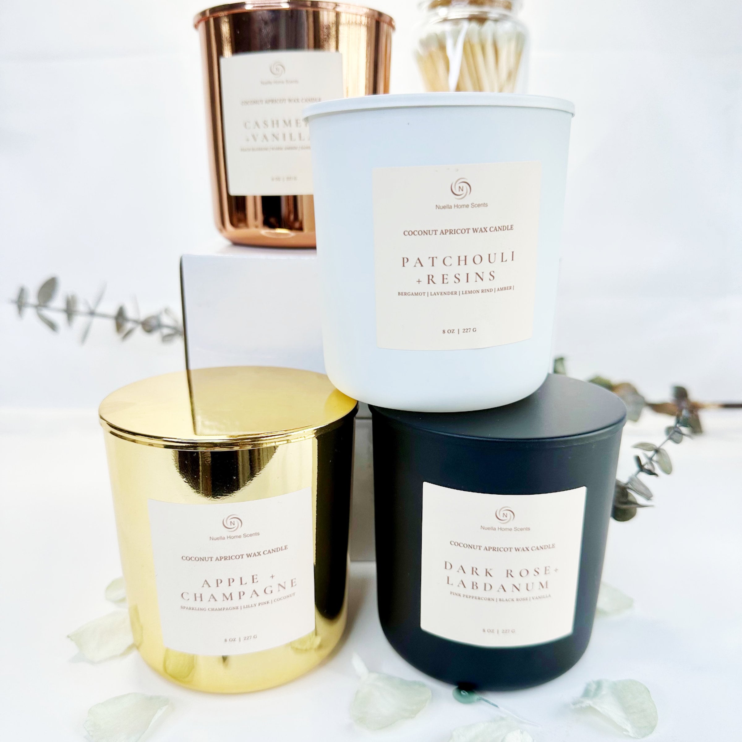 Dark Rose Labdanum Scented 8oz Candle Coconut Apricot Wax the Perfect ...