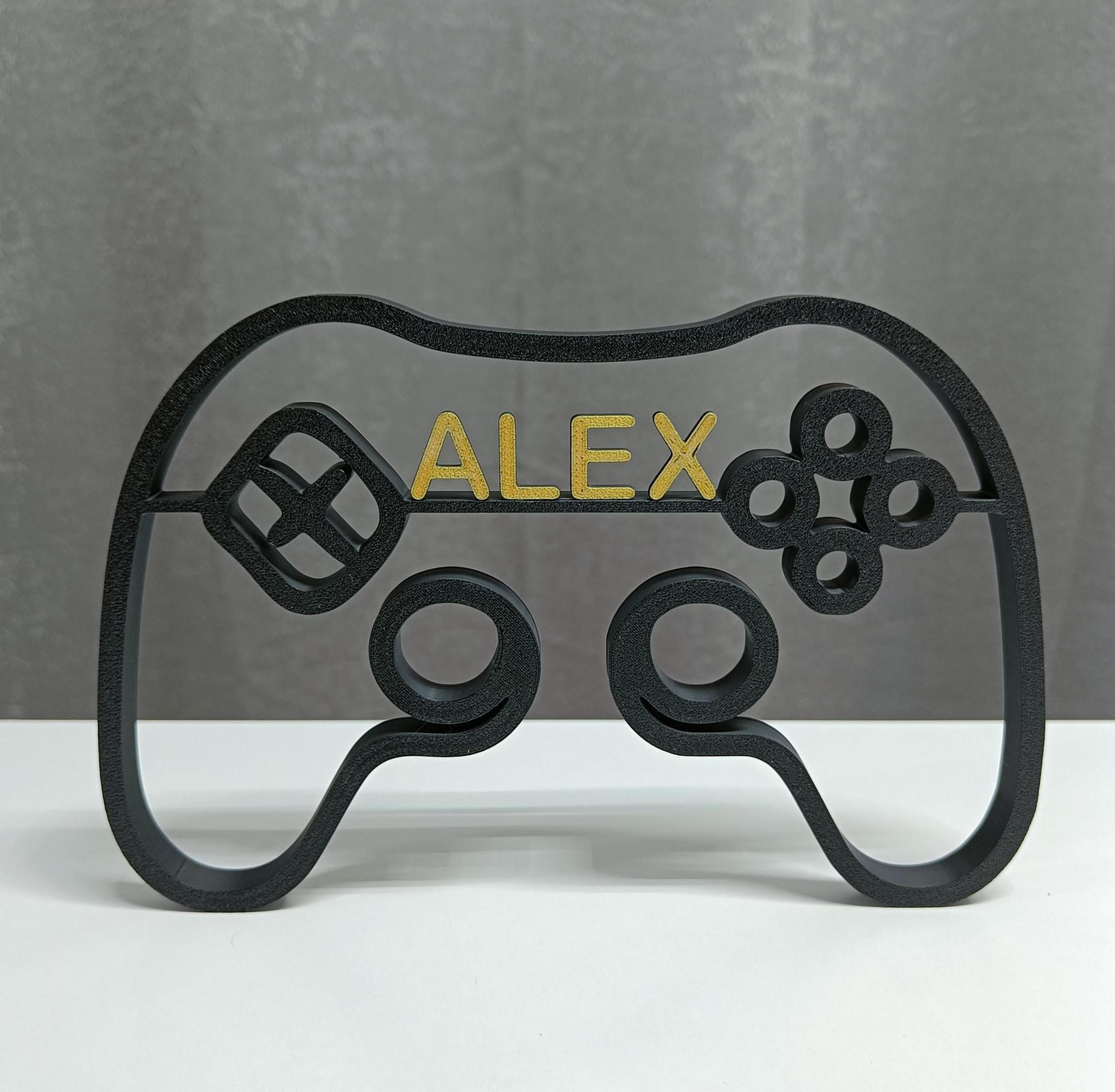Customizable Controller Line Art Figure Gaming Decoration Gift - Etsy