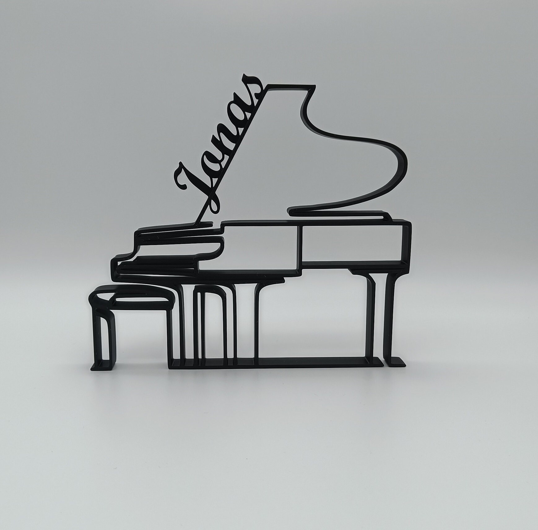 Personalized Piano Line Art Figure 3D Print - Etsy
