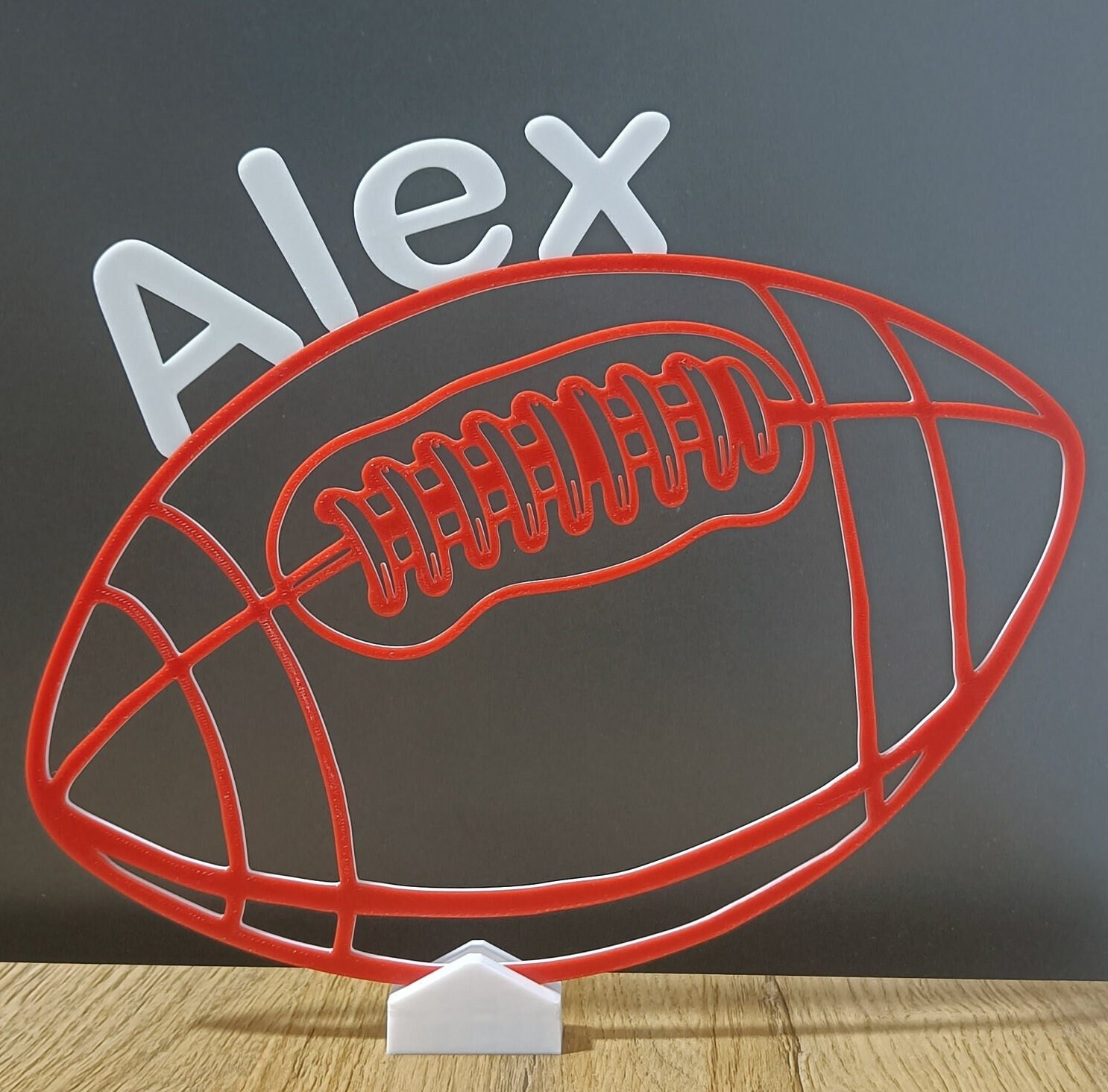 Personalisierte Football Line Art Figur 3D Druck - Etsy.de