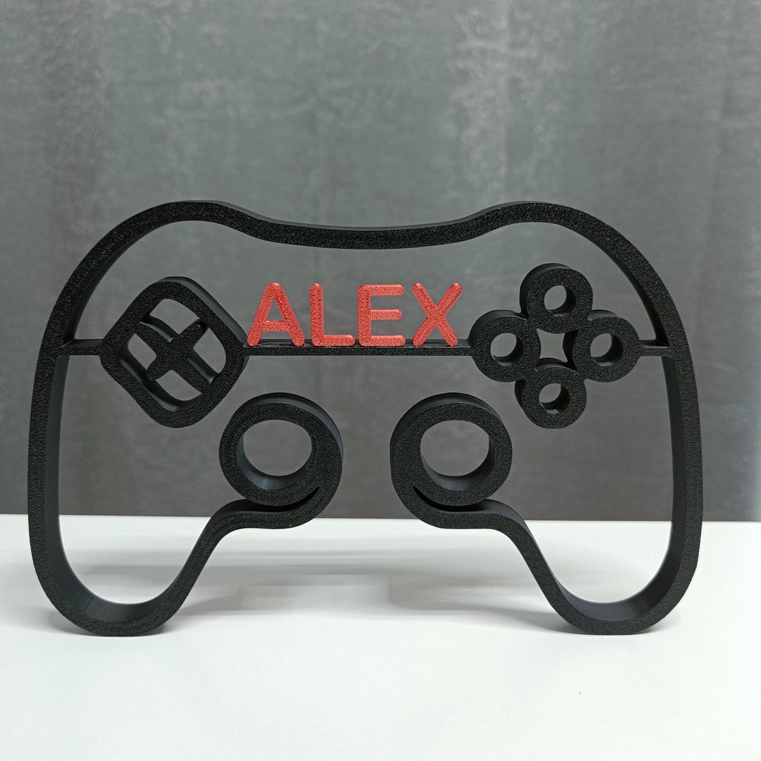 Customizable Controller Line Art Figure Gaming Decoration Gift - Etsy
