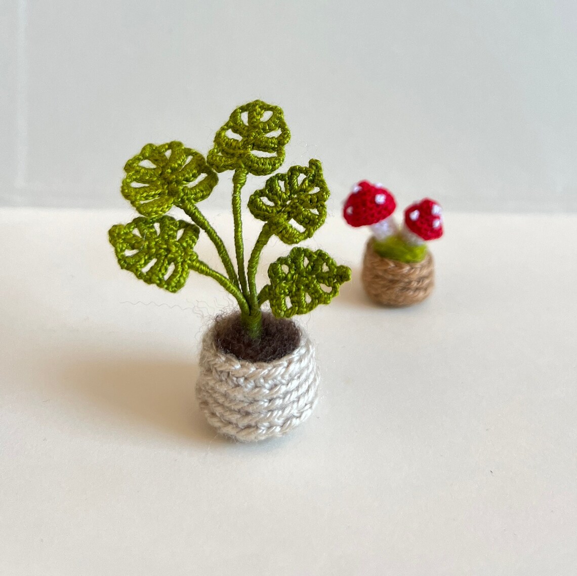 Miniature Monstera Plantcrochet Monsteratiny Crochet - Etsy