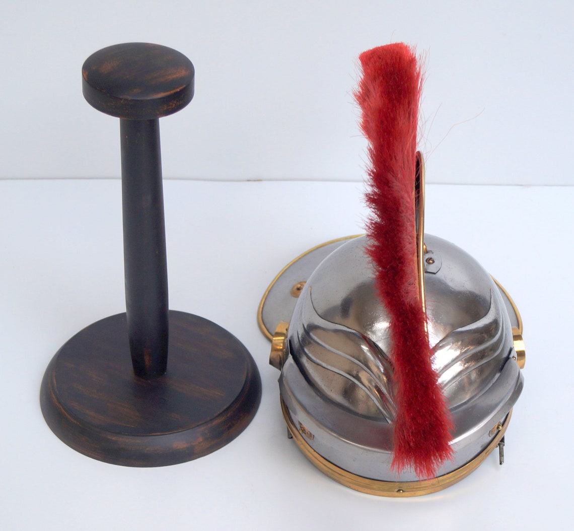 Wearable Roman Centurion Helmet: Steel Armor, Display Stand, Adult Size ...