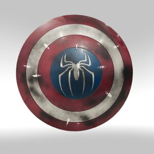 Spiderman Shield Battle Damage Ultimate Peter Parker Costume Cosplay ...