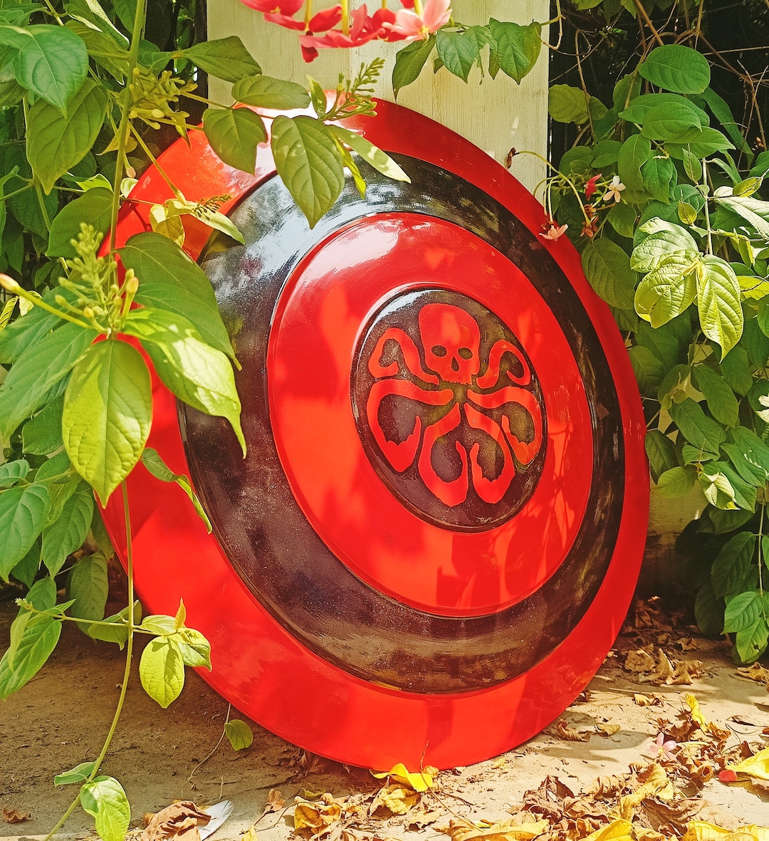 Hydra Shield: 22" Handmade Metal & Leather Replica Prop - Etsy