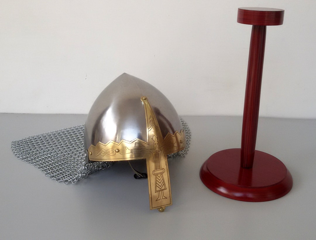 Birka Helmet Nasal Helmet With Chainmail Viking Metal Helmet Fully ...
