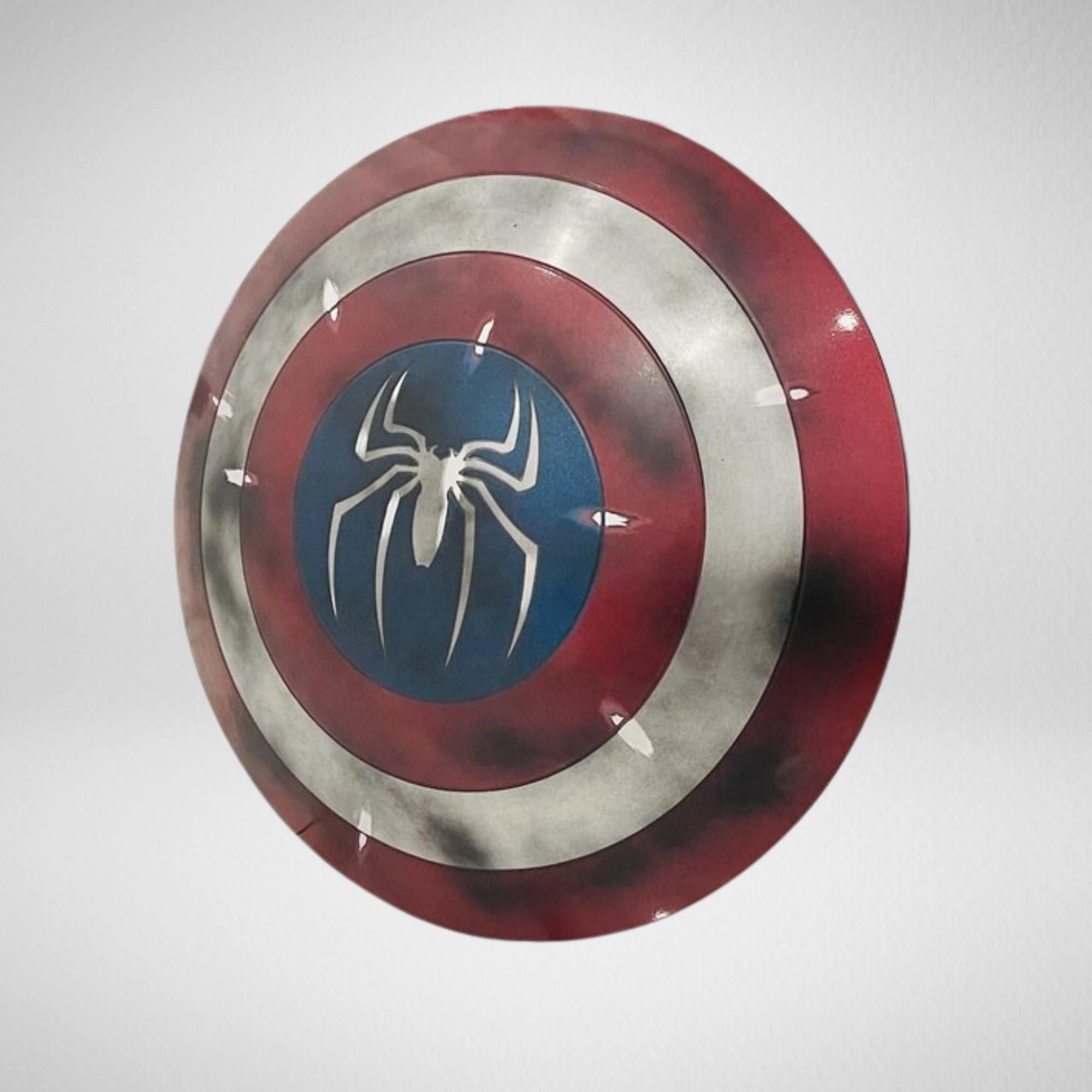 Spiderman Shield Battle Damage Ultimate Peter Parker Costume Cosplay ...