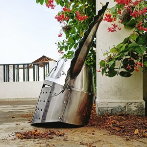 Teutonic Knight Winged Helmet - Great Helm - Heaume - Pot Helm - Bucket ...