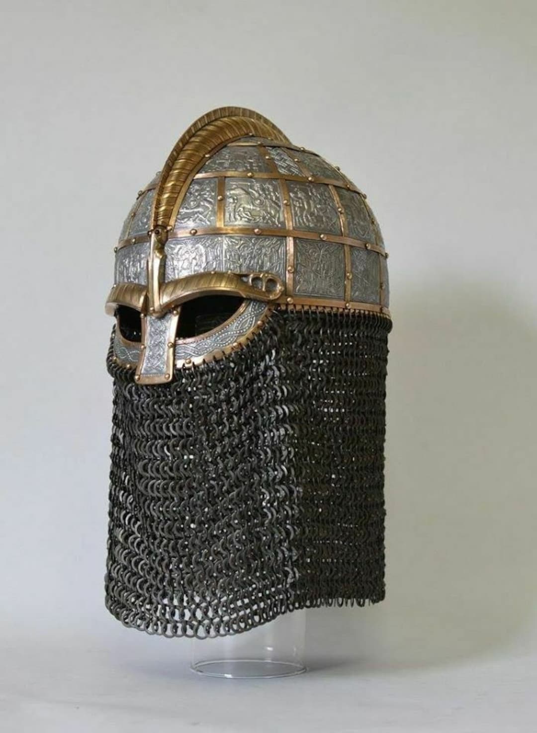 Vendel Period Broe Helmet Medieval Viking Broa Swedish Armor Gjermundbu ...
