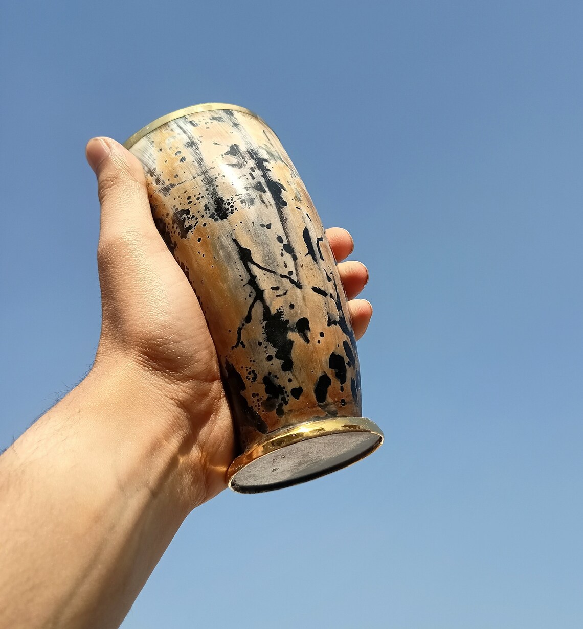 Horn Glass Mug Ox Viking Drinking Ale Mead Cup Personalized - Etsy