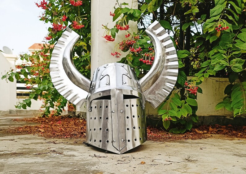 Teutonic Knight Winged Helmet Great Helm Heaume Pot Helm - Etsy