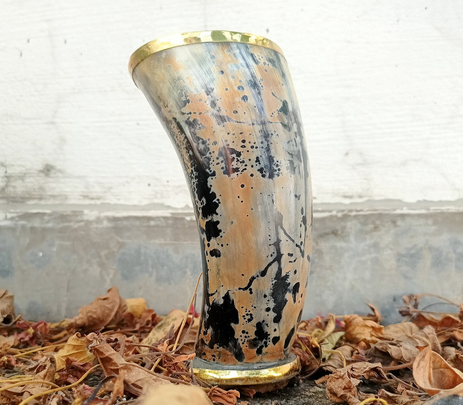 Horn Glass Mug Ox Viking Drinking Ale Mead Cup Personalized - Etsy