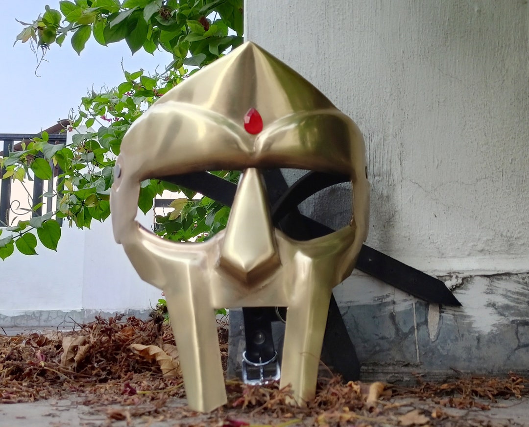 MF DOOM Mask Replica Hand-forged Steel Madvillain Face Armor Wearable ...