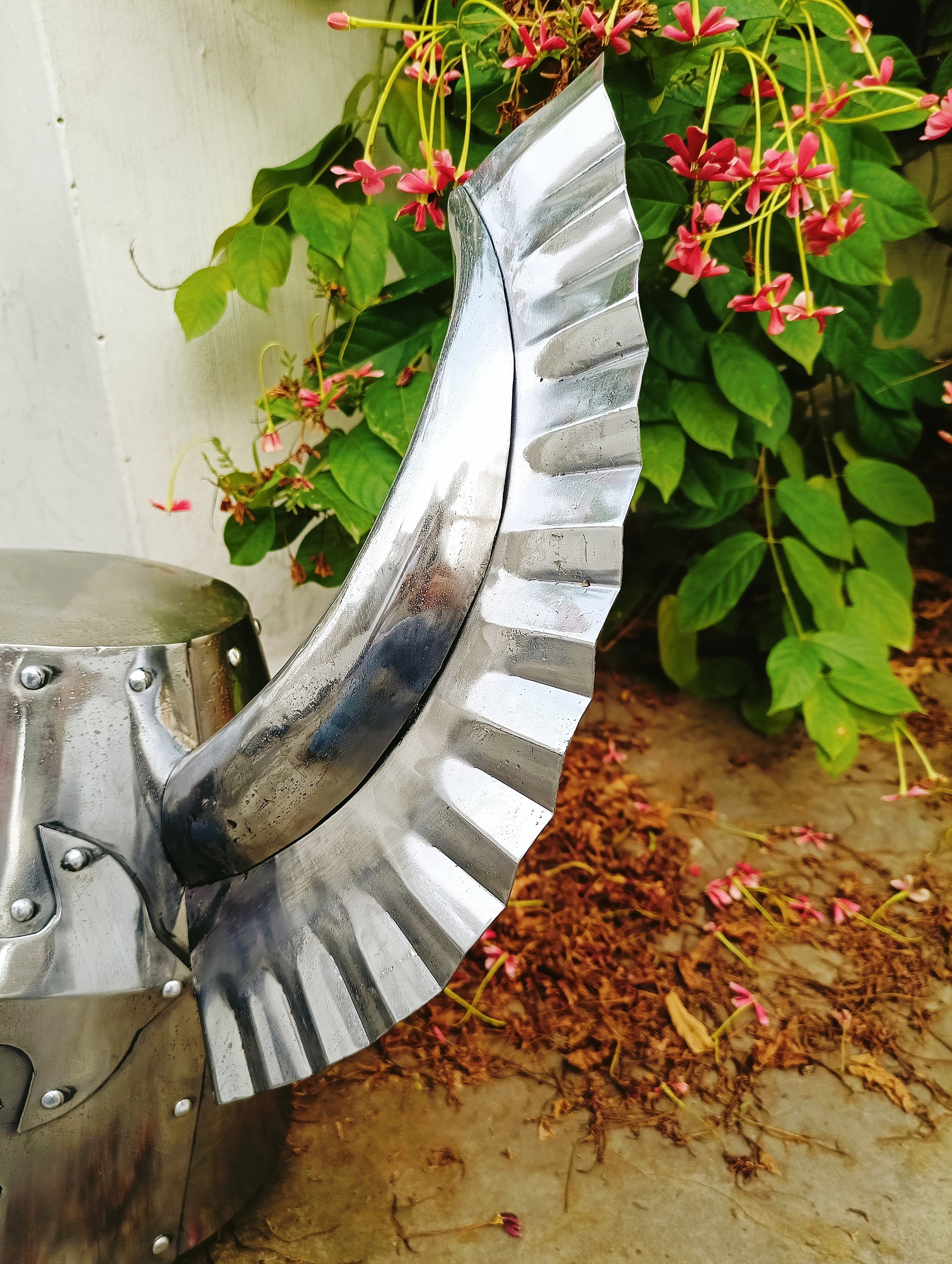 Teutonic Knight Winged Helmet Great Helm Heaume Pot Helm - Etsy Canada