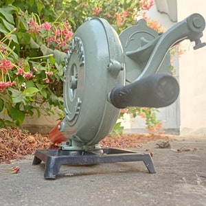 Hand Crank Air Blower Blacksmith Forge Furnace Pedal Type Handle Tools ...