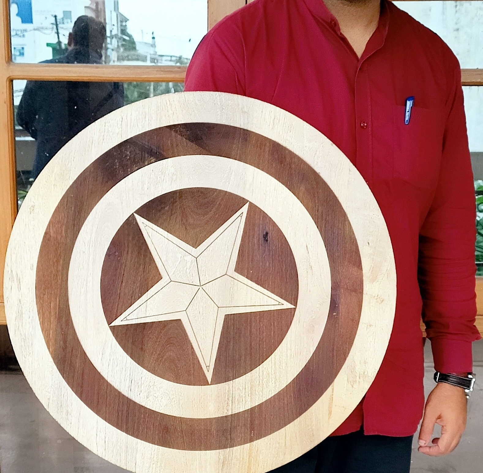 Captain America Shield Marvel Replica Wooden Shield - Etsy