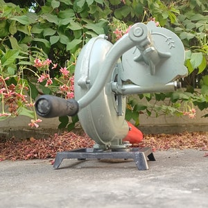 Hand Crank Air Blower Blacksmith Forge Furnace Pedal Type Handle Tools ...
