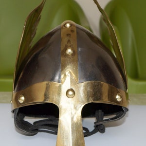Winged Valkyrie Helmet: Handmade Steel, Leather & Iron - Etsy