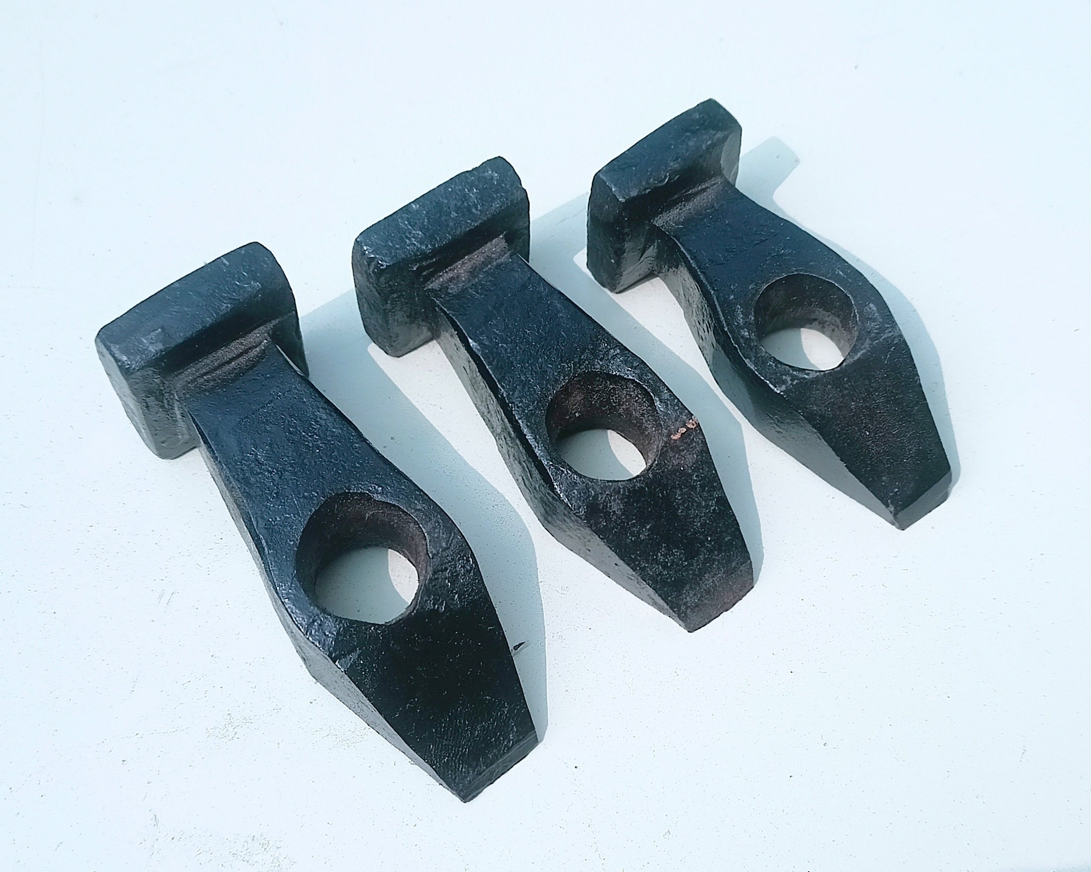 Vintage Style Forged Hammer Sledge Head Set of 3 Blacksmith - Etsy